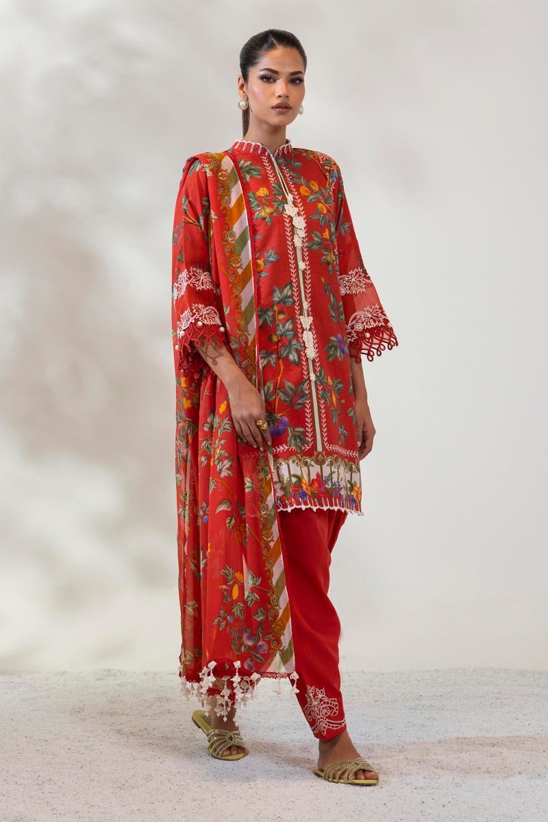 sana Safinaz - M252-004A-CI - Lawn - 3 Piece - Unstitched – Studio By TCS - PK